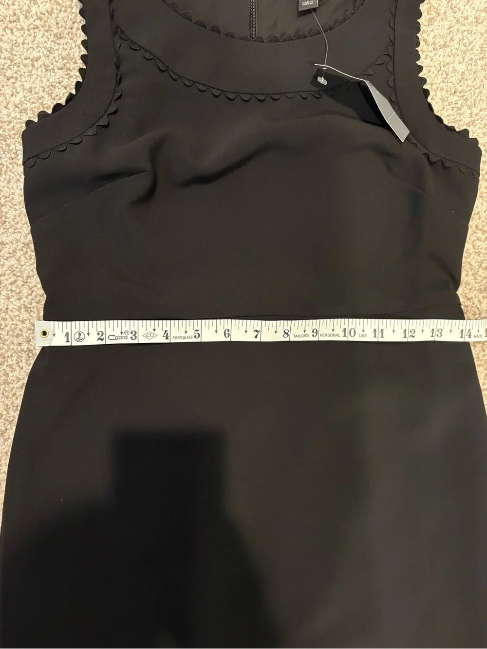 Ann Taylor | Dresses | Ann Taylor Black Scalloptrim Sheath Mini Dress ...